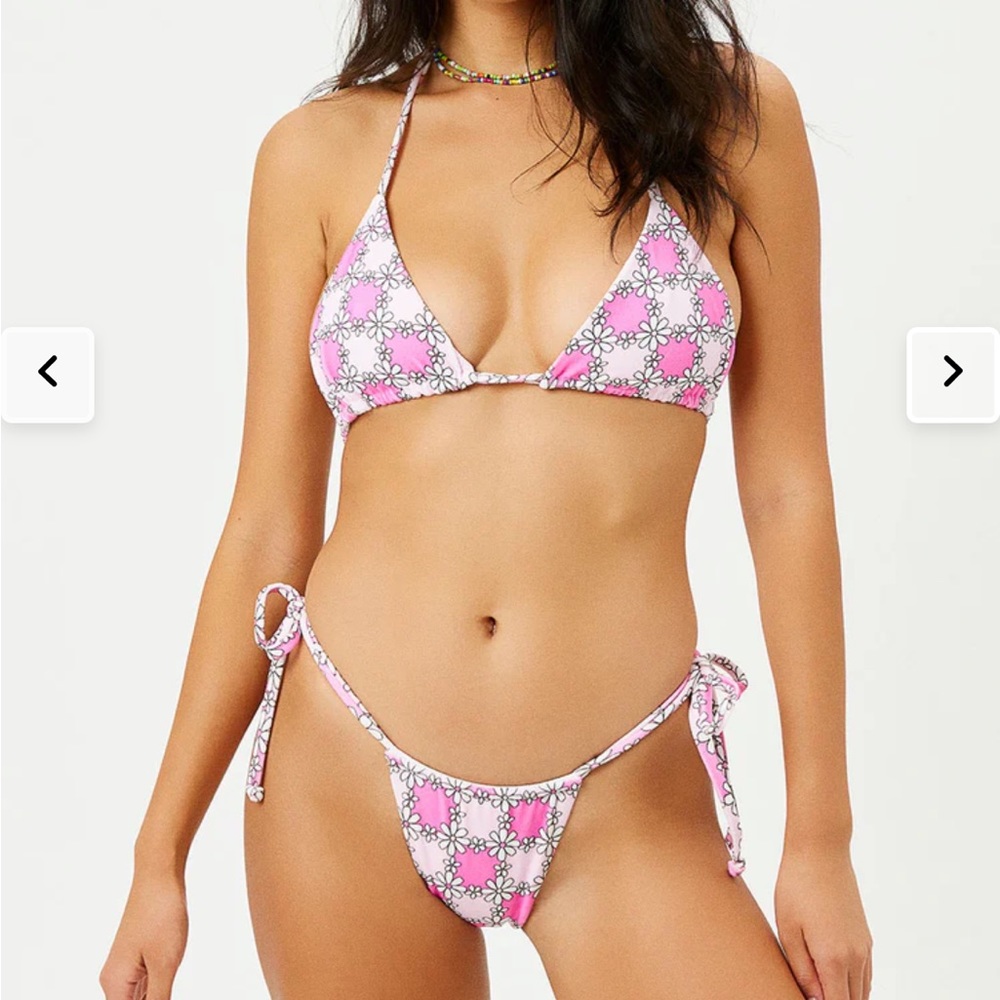 Frankies Bikinis Tia Terry Bikini Set - Gem